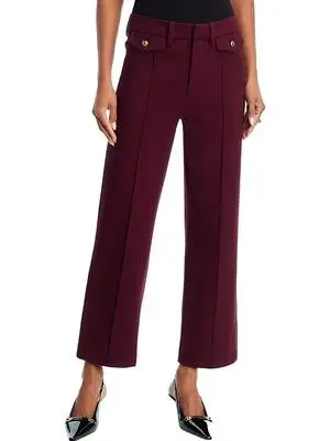 FRAME The Reboot Crop Pants Cabernet