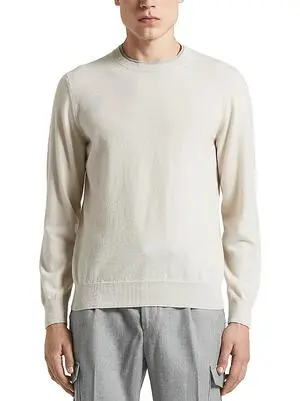 Peserico Crewneck Wool And Cashmere Sweater - Cream