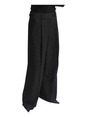 SAINT ART Pleated Pinstripe Pants
