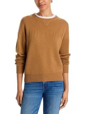 MOTHER The Logo Cashmere Jumper - Camel
