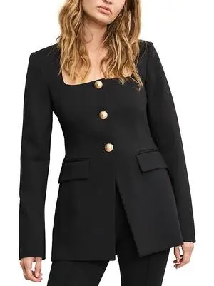 Good American Sculpted Ponte Blazer - Black