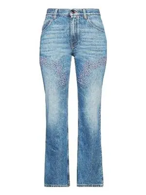 Chloé Boot-cut Jeans With Appliqués - Blue