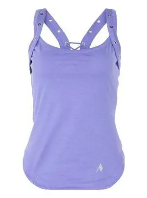 Attico Top Cotton Jersey - Purple