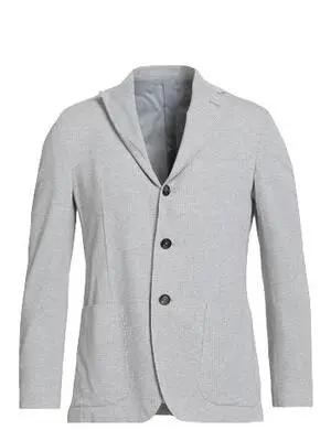 Eleventy Single-breasted Striped Blazer - Grey