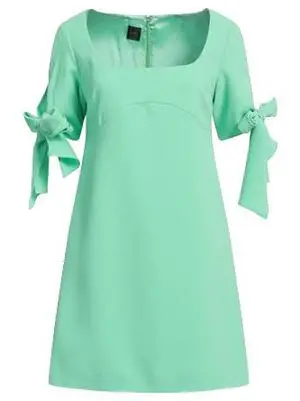 Pinko Mini Flared Crepe Dress - Green