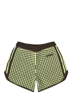 Adidas X Wales Bonner Crochet Shorts - Semi Frozen Yellow/night Brown