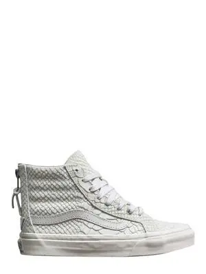 VANS Sk8-hi Slim Zip Dx Mono Python High-top Sneakers - Gray/angora
