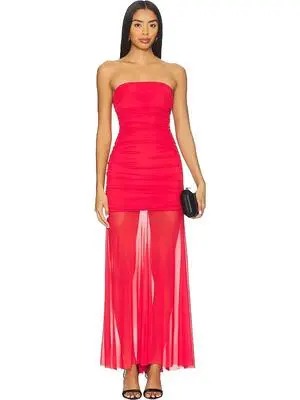 Amanda Uprichard Leo Dress - Cherry Red