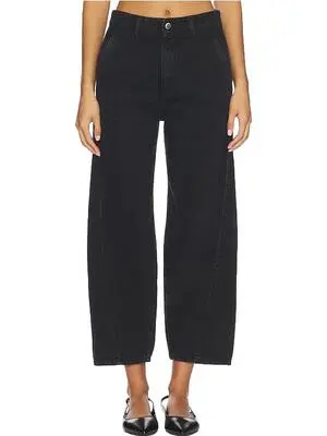 ICON DENIM LA Juno Wide Leg Jeans - Graphite Black