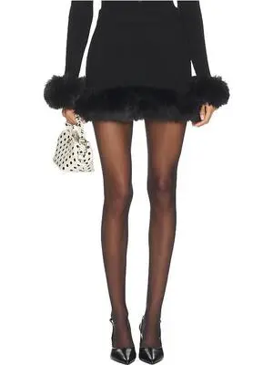 Show Me Your Mumu Fran Mini Skirt - Black Knit