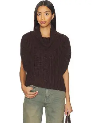 525 America Cate Sleeveless Turtleneck Sweater - Coffee Bean