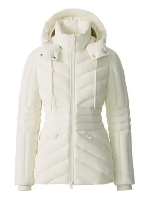 Mackage Nadia-nfz Fitted Down Jacket - Cream