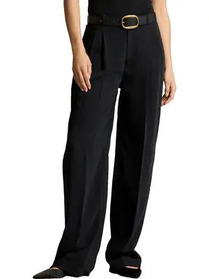 Ralph Lauren Satin Straight-leg Pants - Polo Black