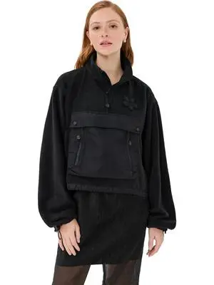 Cecilie Bahnsen Bastian Anorak Fleece - Black