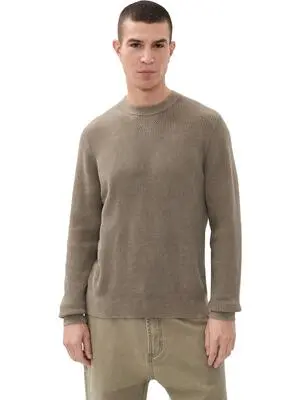 BOSS P-horso Corduroy Crewneck Sweater - Open Brown
