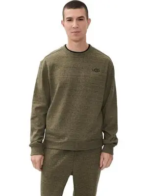 UGG Nyles Lounge Crew Sweatshirt - Burnt Olive Heather