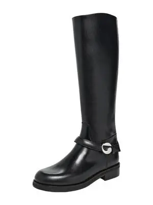 Coperni Belted Cavalier Boots - Black