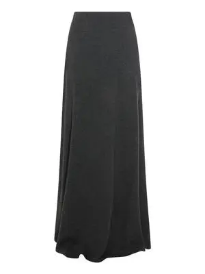 Balenciaga Wool Long Skirt - Dark Heather Grey