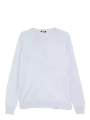 CENERE GB Crew-neck Sweater - Blue