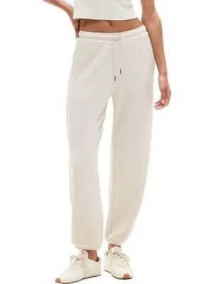 Athleta Tranquil Mid Rise Waffle Jogger - Bone