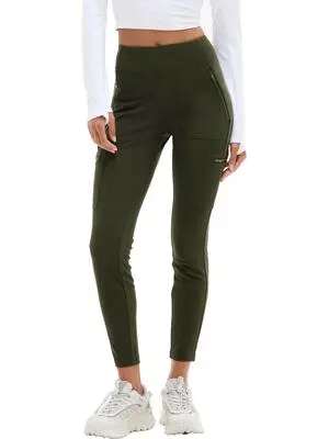 Athleta Headlands Hybrid High Rise Cargo Legging Aspen Olive