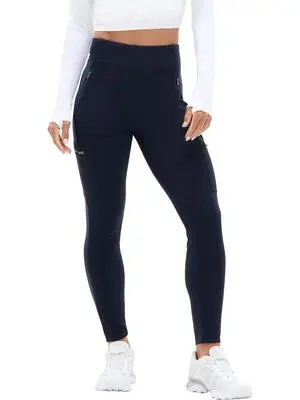 Athleta Headlands Hybrid High Rise Cargo Legging - Navy