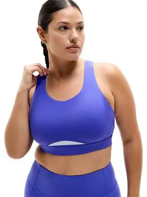 Athleta Interval Colorblock Bra D-Dd Borealis/gossamer