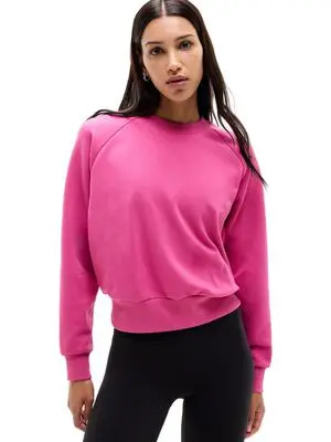 Athleta Relaxed Fleece Crewneck Sweatshirt - Jewel