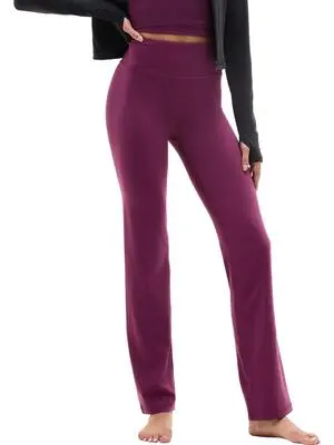 Athleta Elation Ultra High Rise Straight Leg Pant - Plum