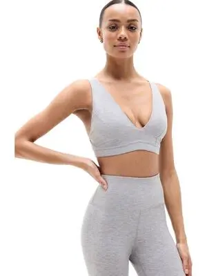 Athleta Softluxe Bra D-dd - Light Grey Heather