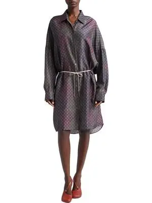 DRIES VAN NOTEN Dindia Print Silk Shirtdress