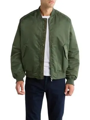 PERCIVAL Nylon Bomber Jacket - Forest