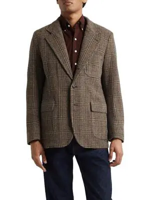 DRAKE'S Mk. Ii Wool Tweed Sport Coat - Brown