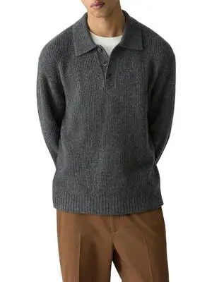 Theory Astor Merino Wool-blend Sweater - Charcoal