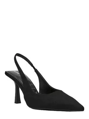 Anne Klein Pointed-toe Slingback Pumps - Black Suede