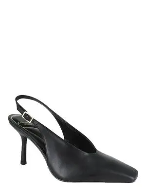 KENNETH COLE Aerial Slingback Pump Black Leather