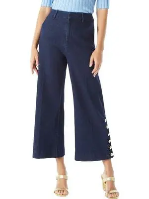 DO BY DEE OCLEPPO Edwina Button-trim Jeans - Rinse