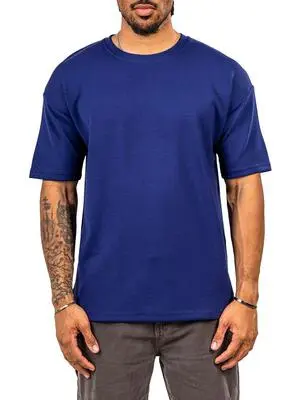MACEOO Ascensionsolid 0103 Crewneck T-shirt - Blue
