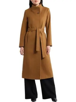 Fleurette Tatiana Belted Wool Coat - Vicuna