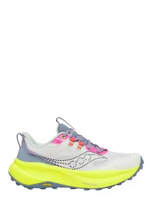 Saucony Xodus Ultra 4 Trail Running Shoe - White/citron