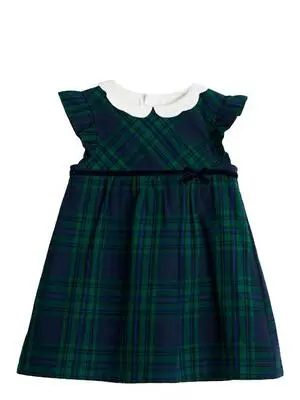 JOJO MAMAN BEBE Tartan Dress With Bodysuit Set - Green
