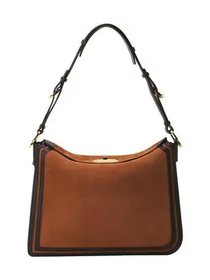 LANVIN Compagnon Asymmetrical Bag - Chestnuts