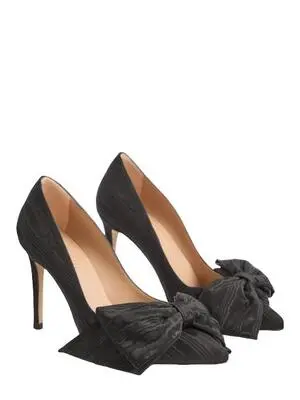 LK BENNETT Vivi Bow Pointed Toe Pump - Black