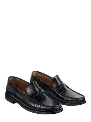 LK BENNETT Leather Penny Loafer - Black