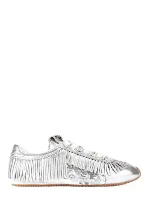 Kurt Geiger Islington Fringe Sneakers - Silver