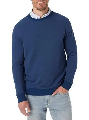 FAIR HARBOR Tailwind Textured Sweatshirt Navy
