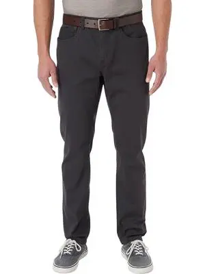 FAIR HARBOR Horizon Modern Fit Stretch Cotton Blend 5-pocket Pants - Charcoal