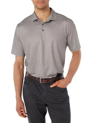 FAIR HARBOR Compass Performance Polo - Olive Waves Print