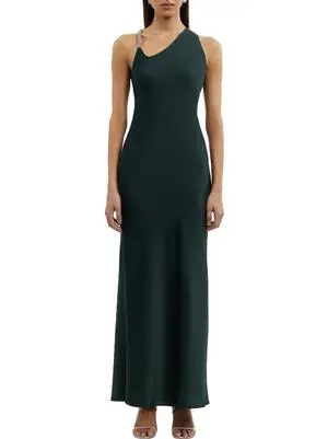 Significant Other Abbey Asymmetric Maxi Dress - Emerald