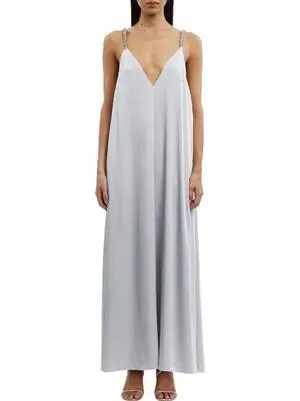 Significant Other Abbey Trapeze Maxi Dress - Pewter
